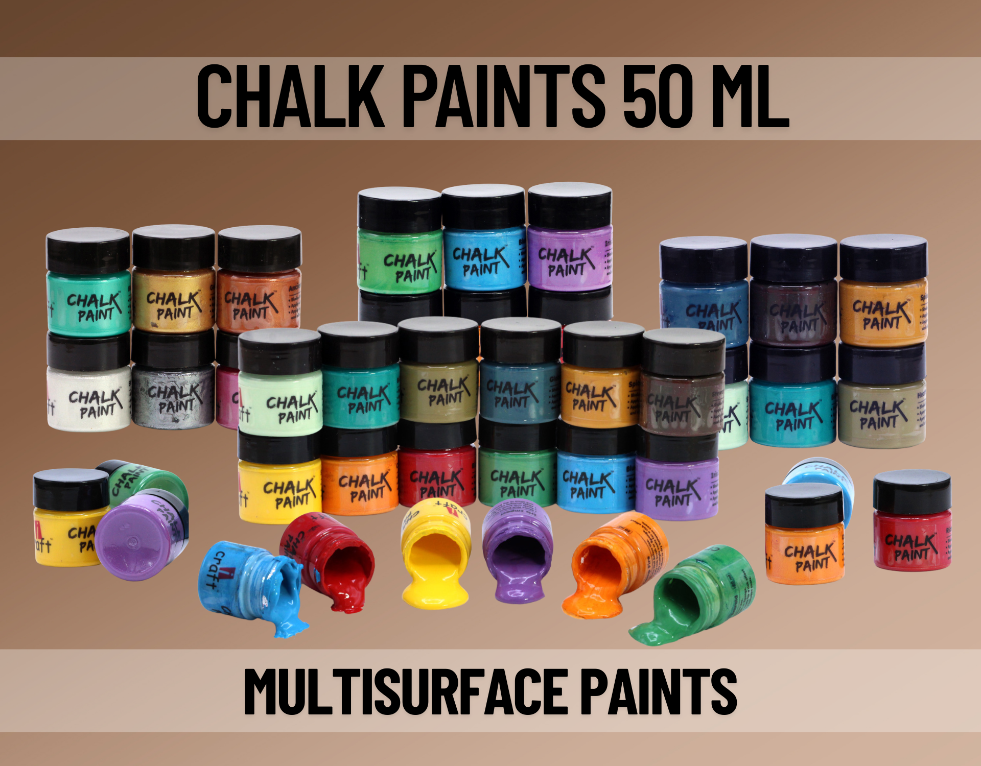 Chalk Paints 50 ml – Anu art and craft supplies