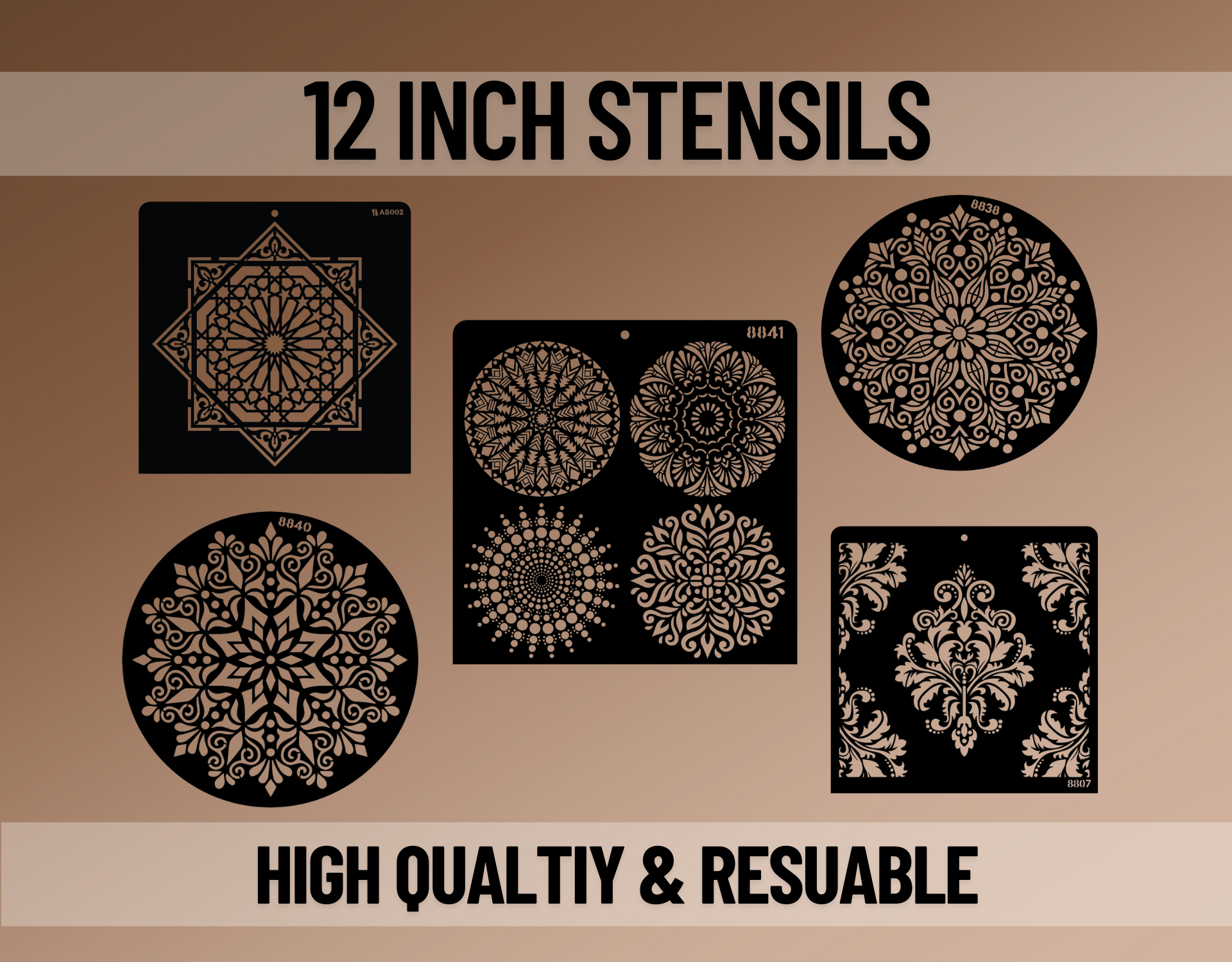 12 Inch Stencil Collection – Anu art and craft supplies