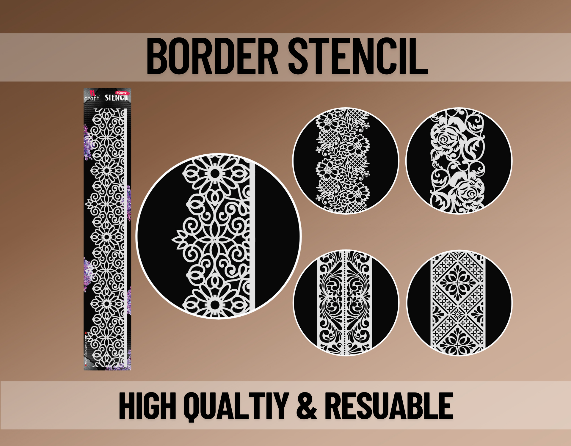 Border Stencils – Anu art and craft supplies