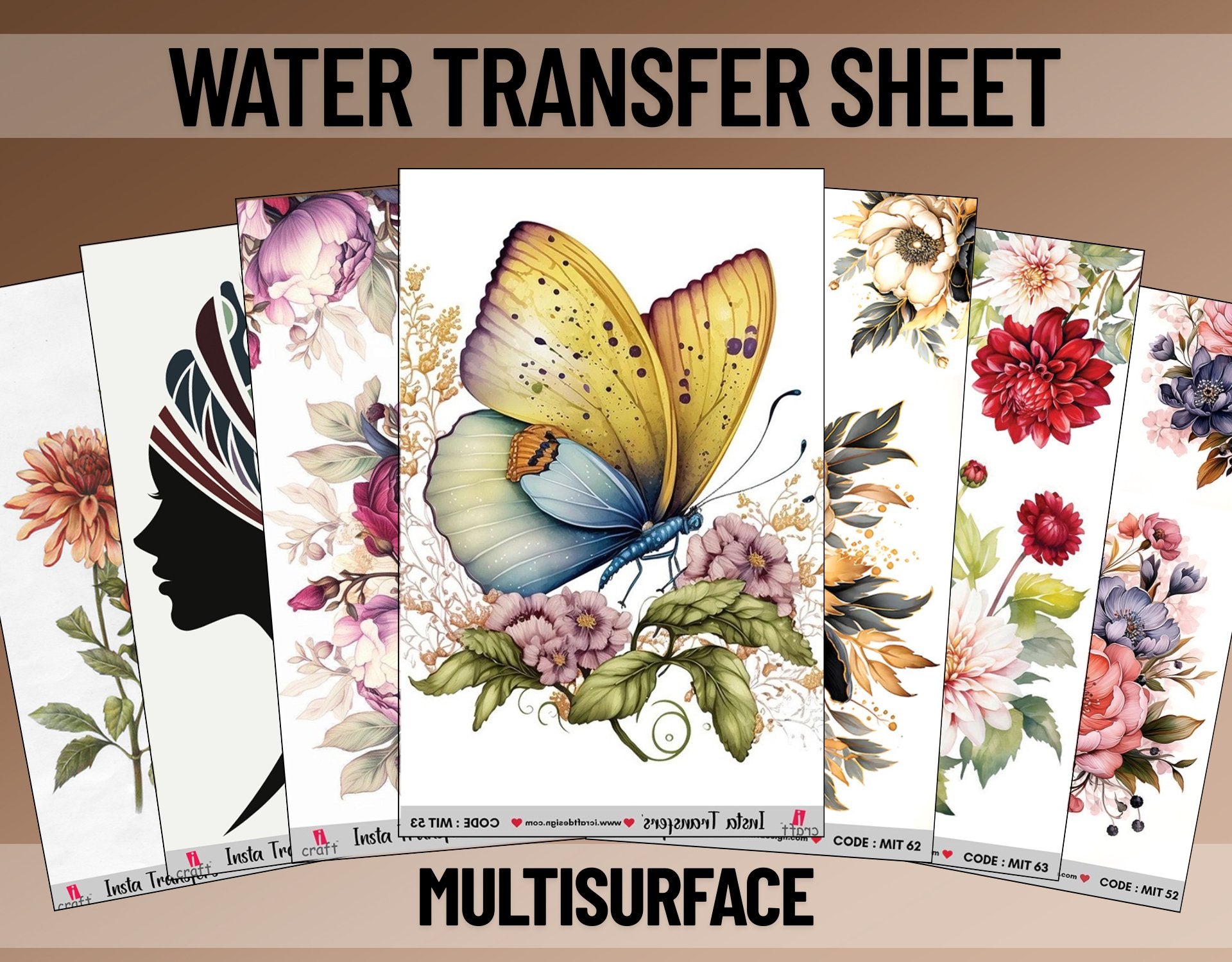 Mini Transfer Sheet – Anu art and craft supplies